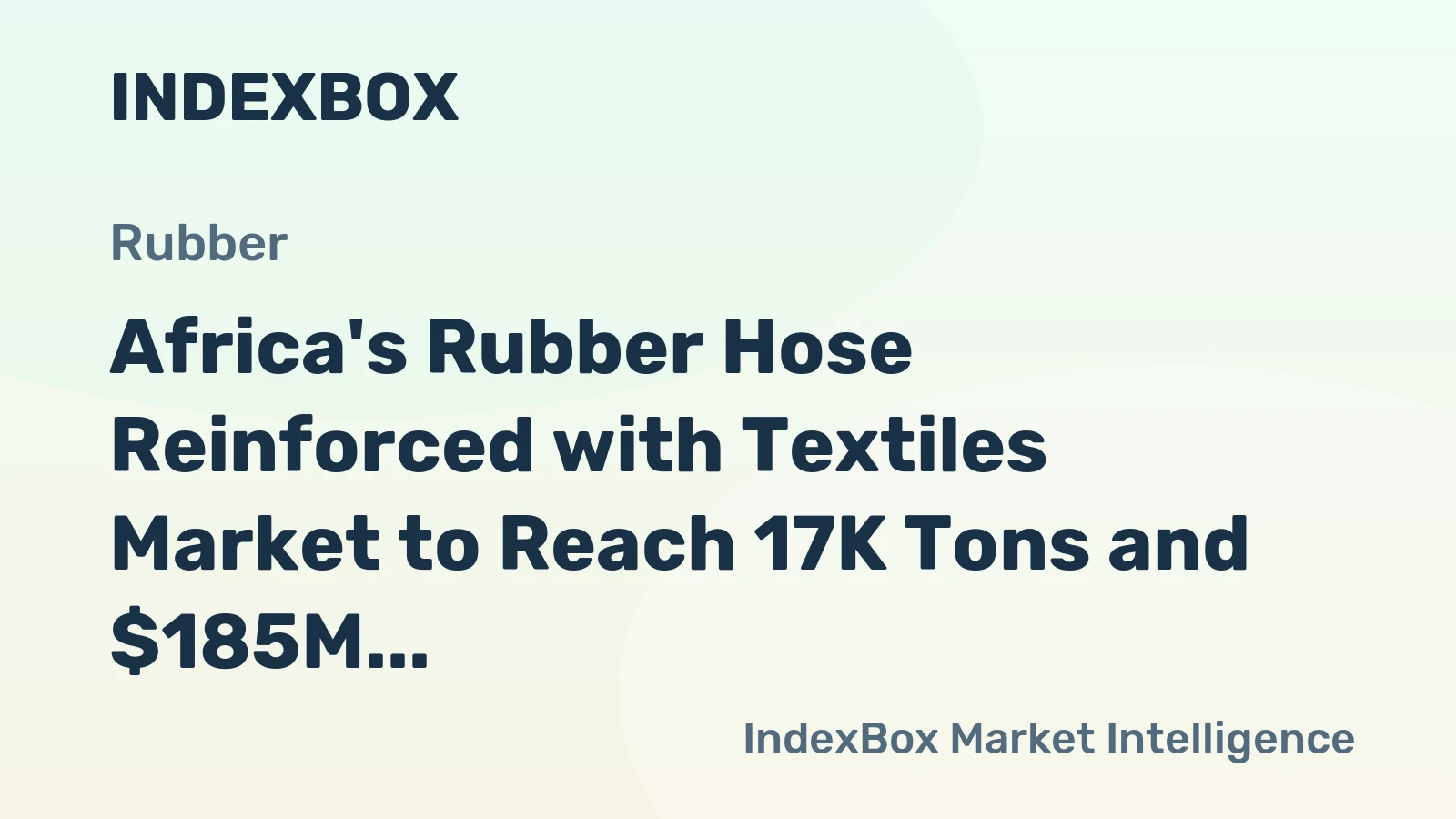Africa's Rubber Hose Reinforced with Textiles Market to Reach 17K Tons and $185M by 2035, Driven by Increasing Demand