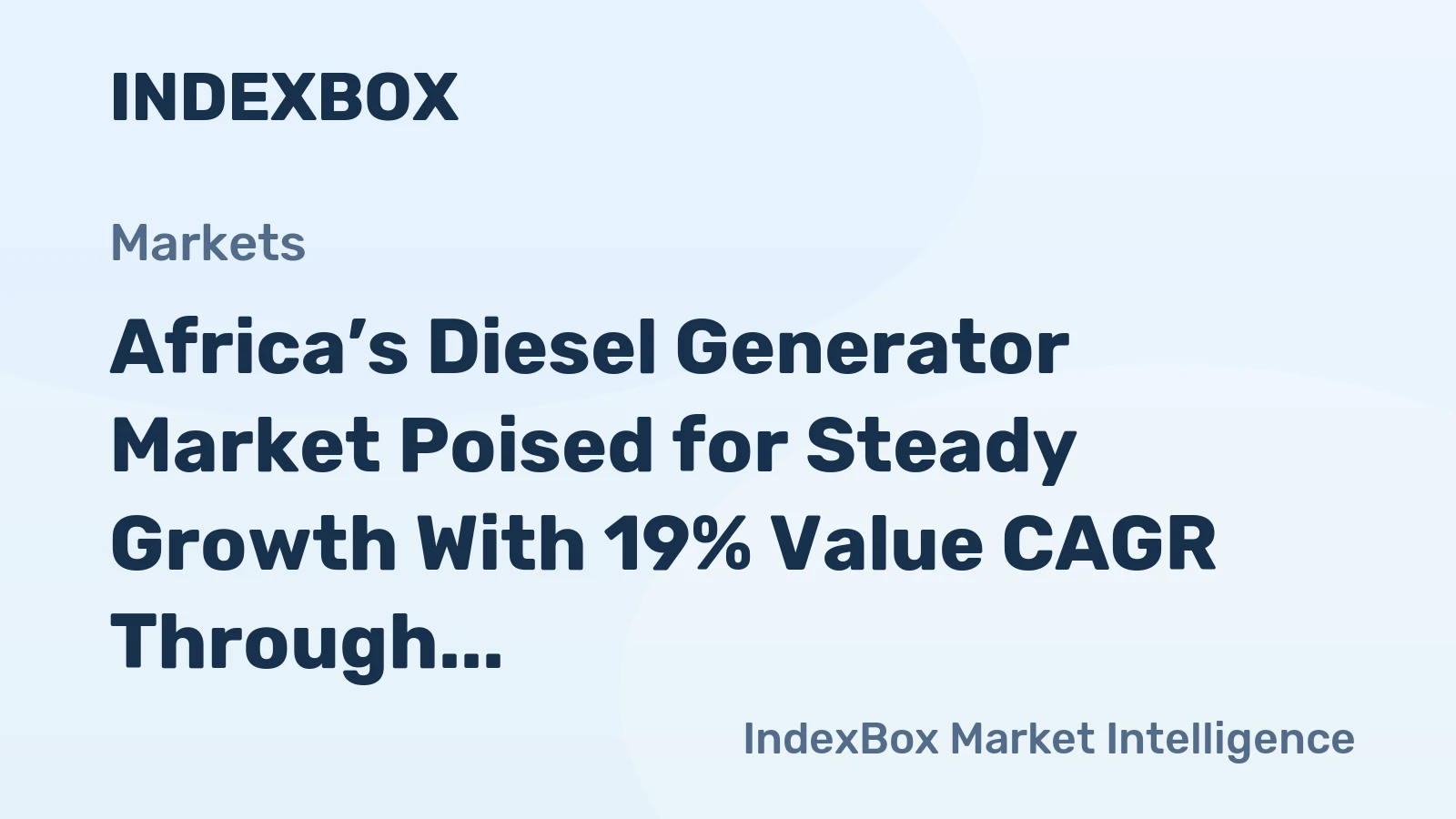 Africa’s Diesel Generator Market Poised for Steady Growth With 19% Value CAGR Through 2035