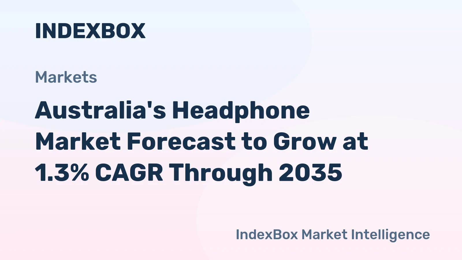 Australia's Headphone Market Forecast to Grow at 1.3% CAGR Through 2035