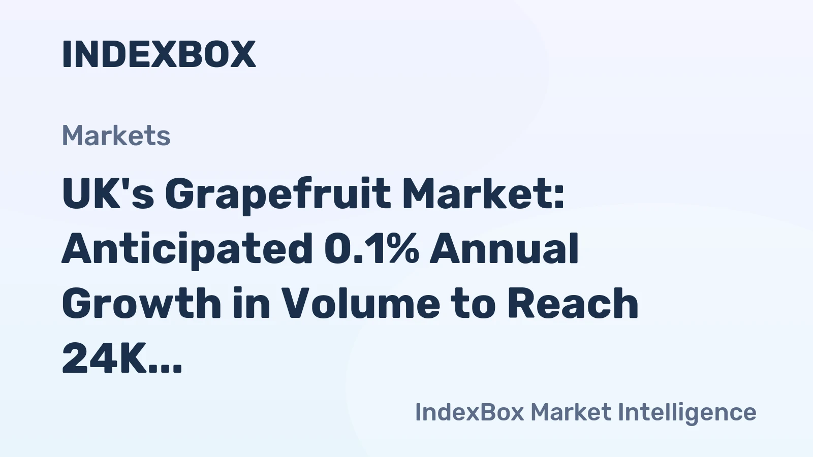 UK's Grapefruit Market: Anticipated 0.1% Annual Growth in Volume to Reach 24K Tons by 2035, with Value Expected to Increase by 0.5% to $24M