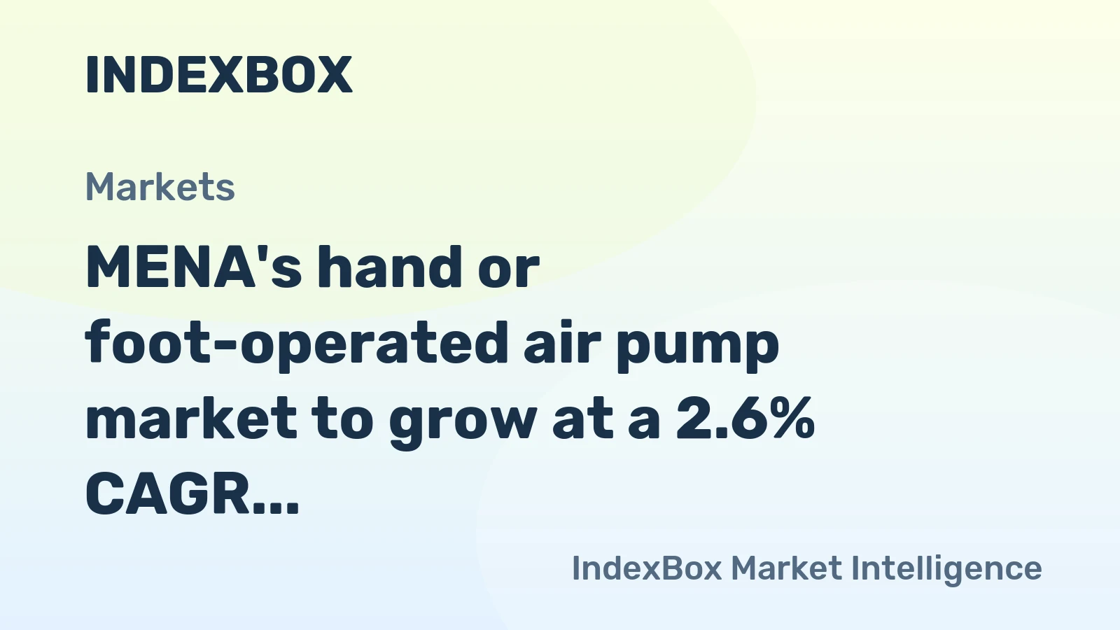 MENA's hand or foot-operated air pump market to grow at a 2.6% CAGR, driven by increasing demand, reaching $75M by 2035.