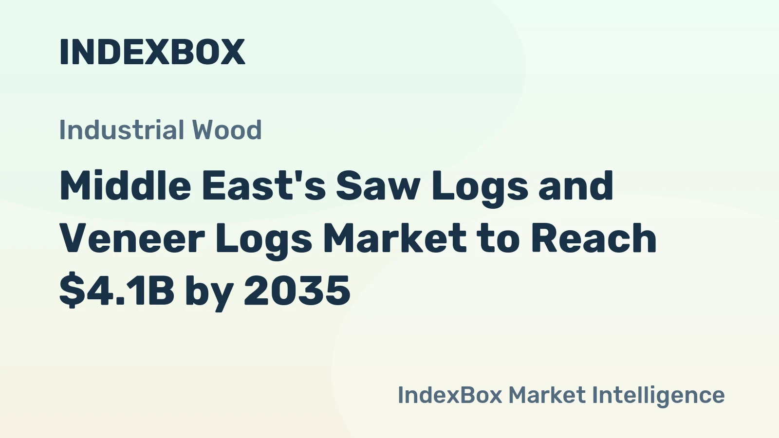 Middle East's Saw Logs and Veneer Logs Market to Reach $4.1B by 2035