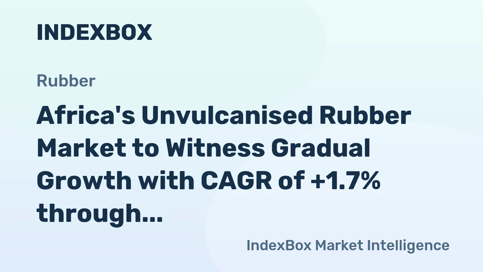 Africa's Unvulcanised Rubber Market to Witness Gradual Growth with CAGR of +1.7% through 2035