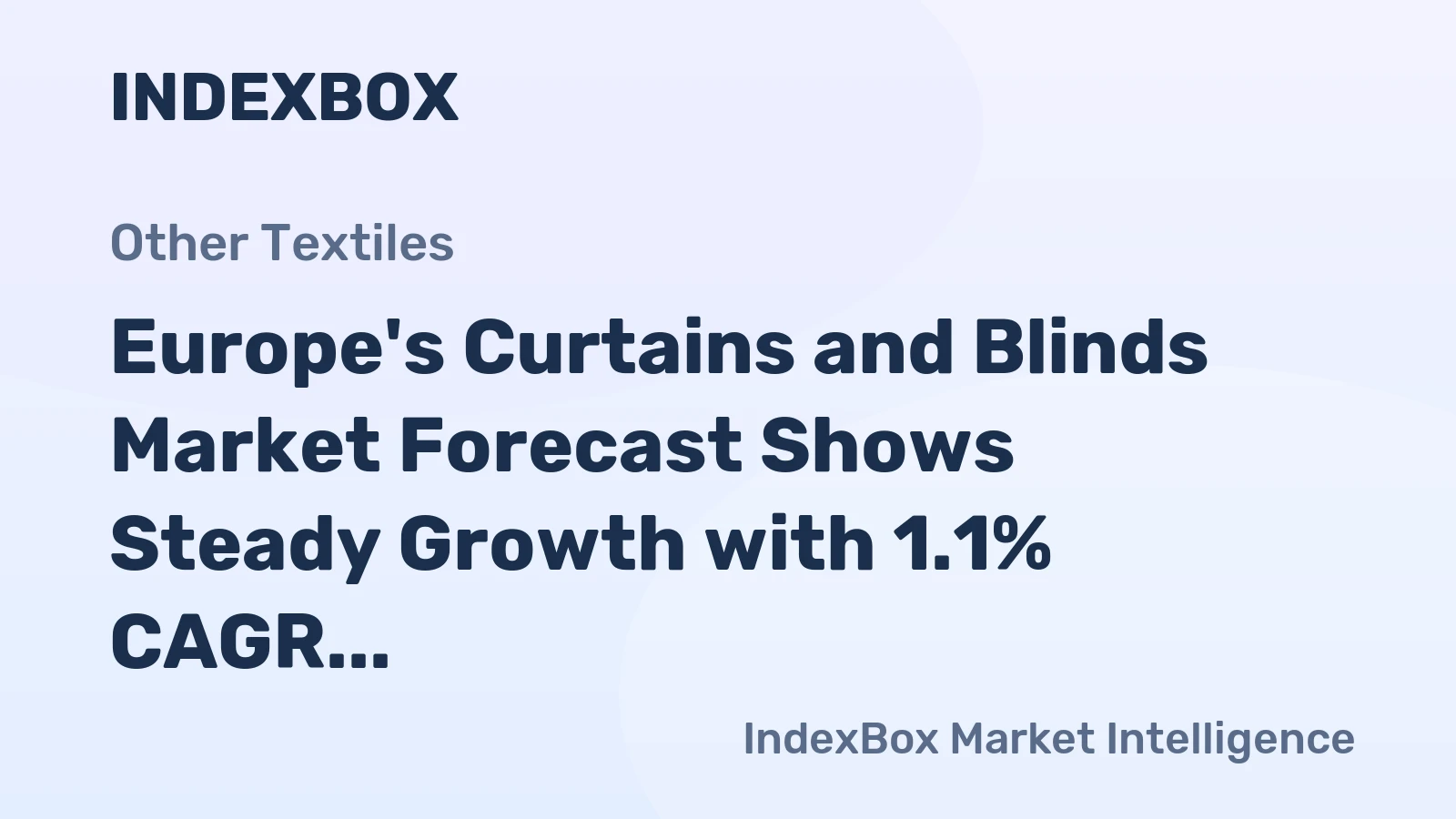 Europe's Curtains and Blinds Market Forecast Shows Steady Growth with 1.1% CAGR Through 2035