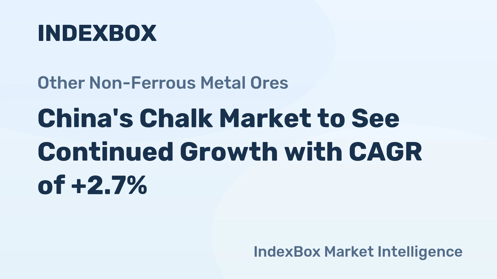 China's Chalk Market to See Continued Growth with CAGR of +2.7%