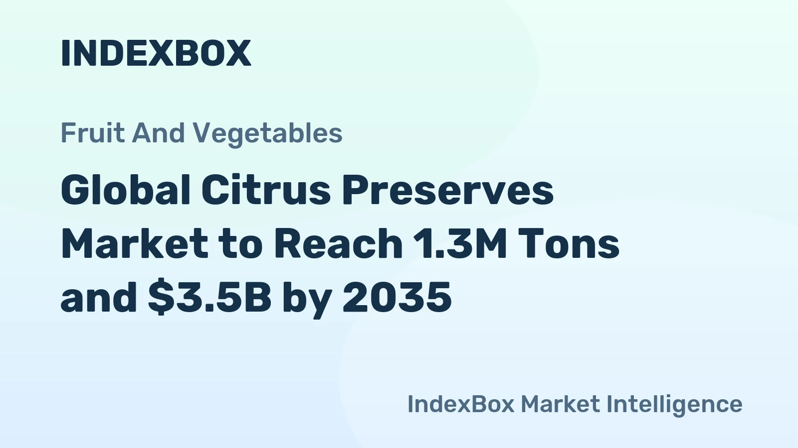 Global Citrus Preserves Market to Reach 1.3M Tons and $3.5B by 2035