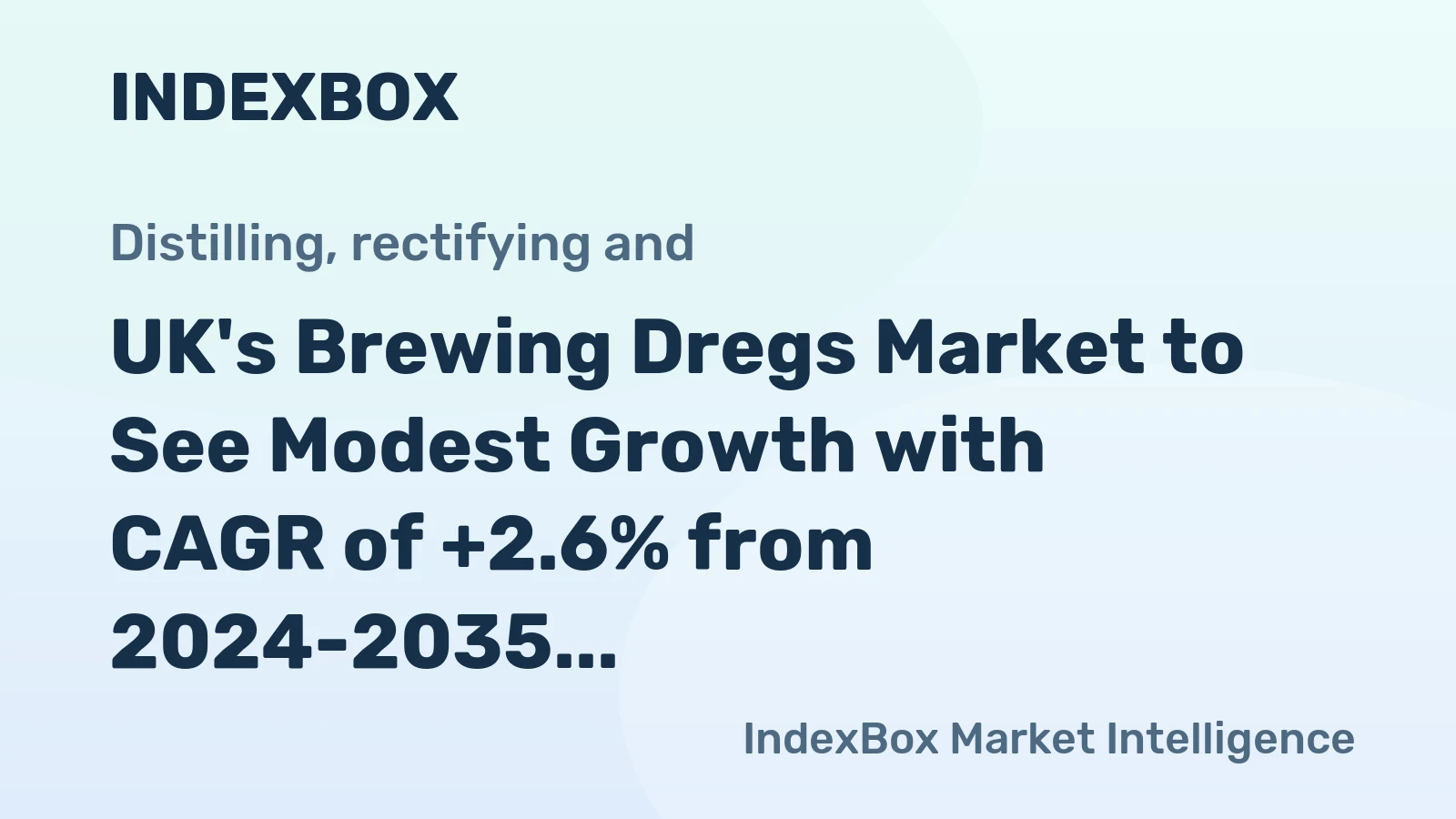 UK's Brewing Dregs Market to See Modest Growth with CAGR of +2.6% from 2024-2035