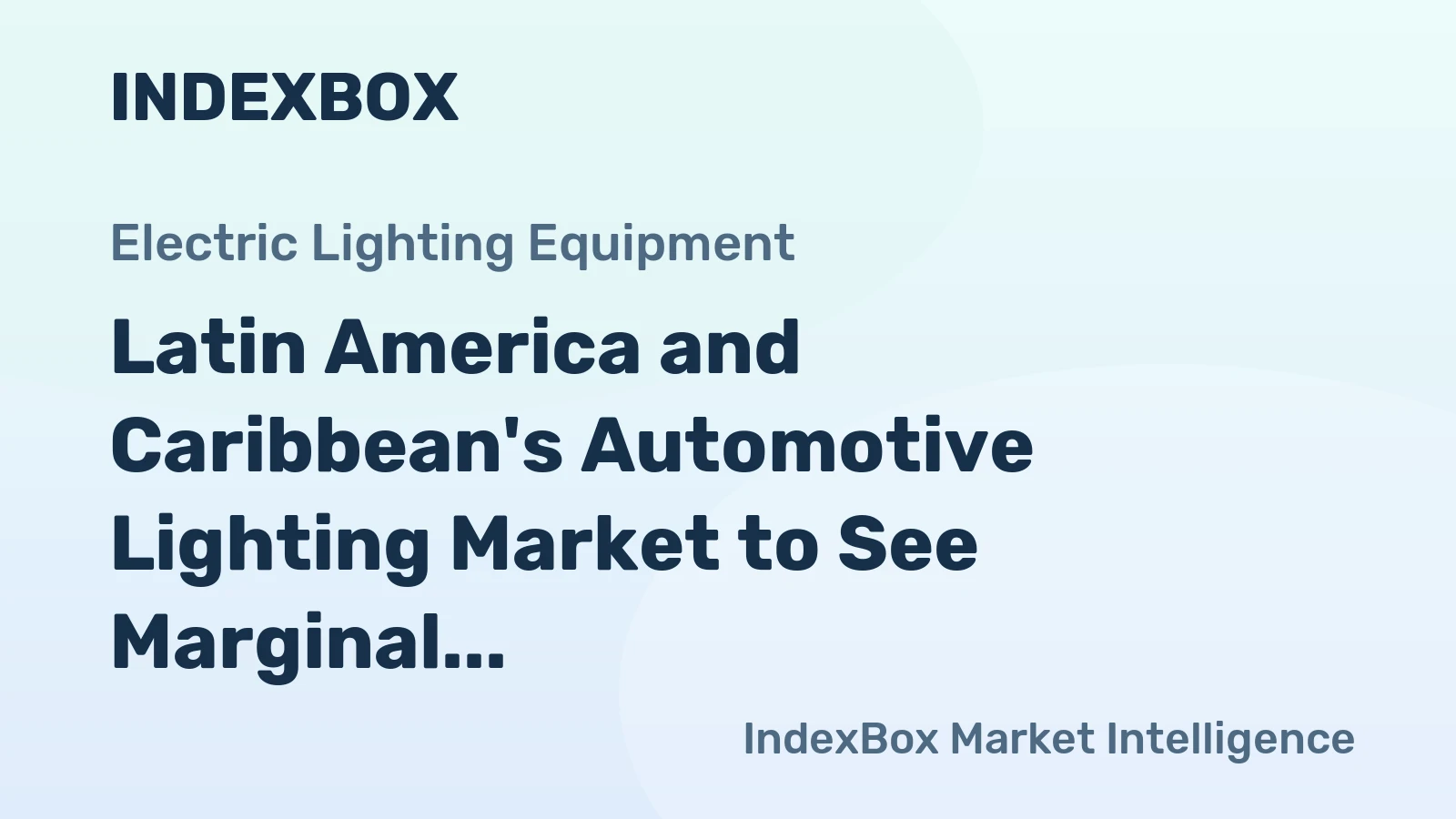 Latin America and Caribbean's Automotive Lighting Market to See Marginal Growth at 0.2% CAGR by 2035