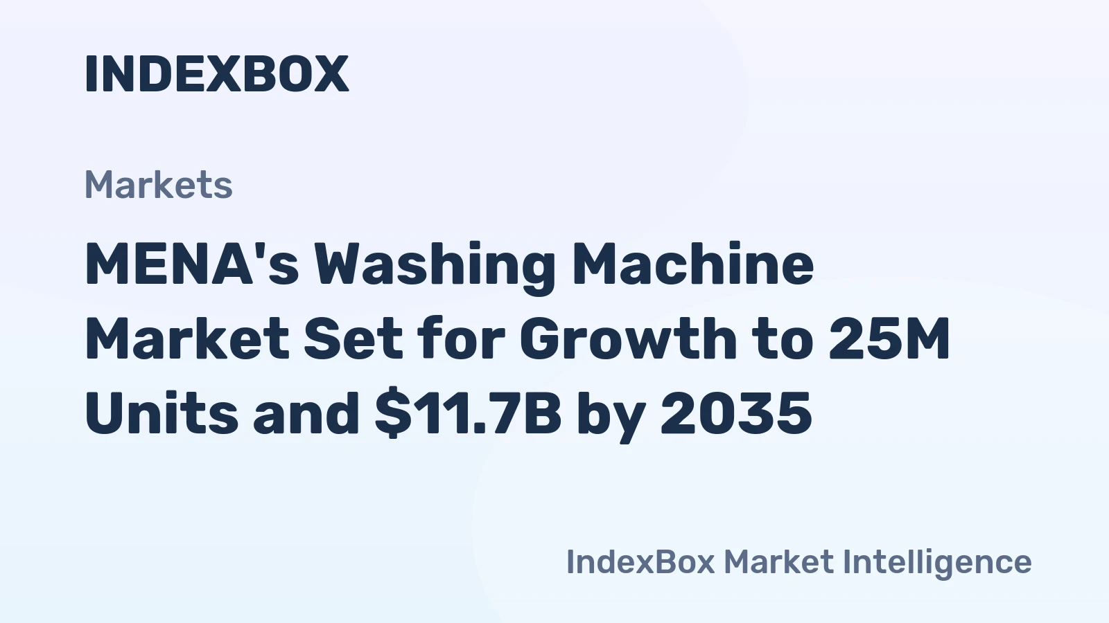 MENA's Washing Machine Market Set for Growth to 25M Units and $11.7B by 2035