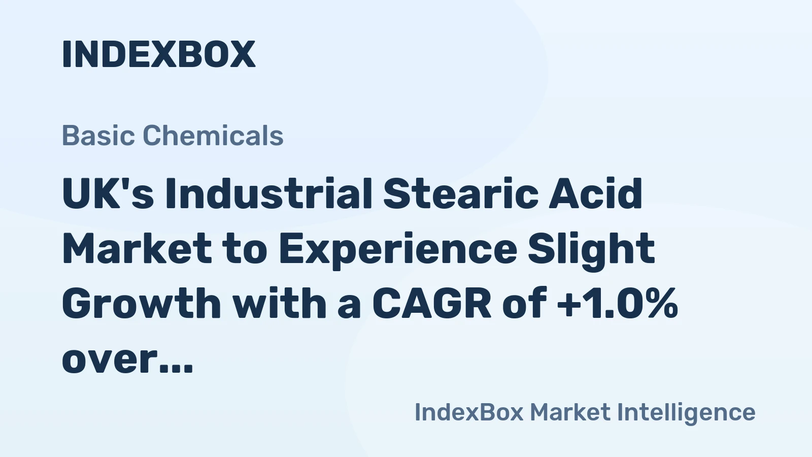 UK's Industrial Stearic Acid Market to Experience Slight Growth with a CAGR of +1.0% over the Next Decade