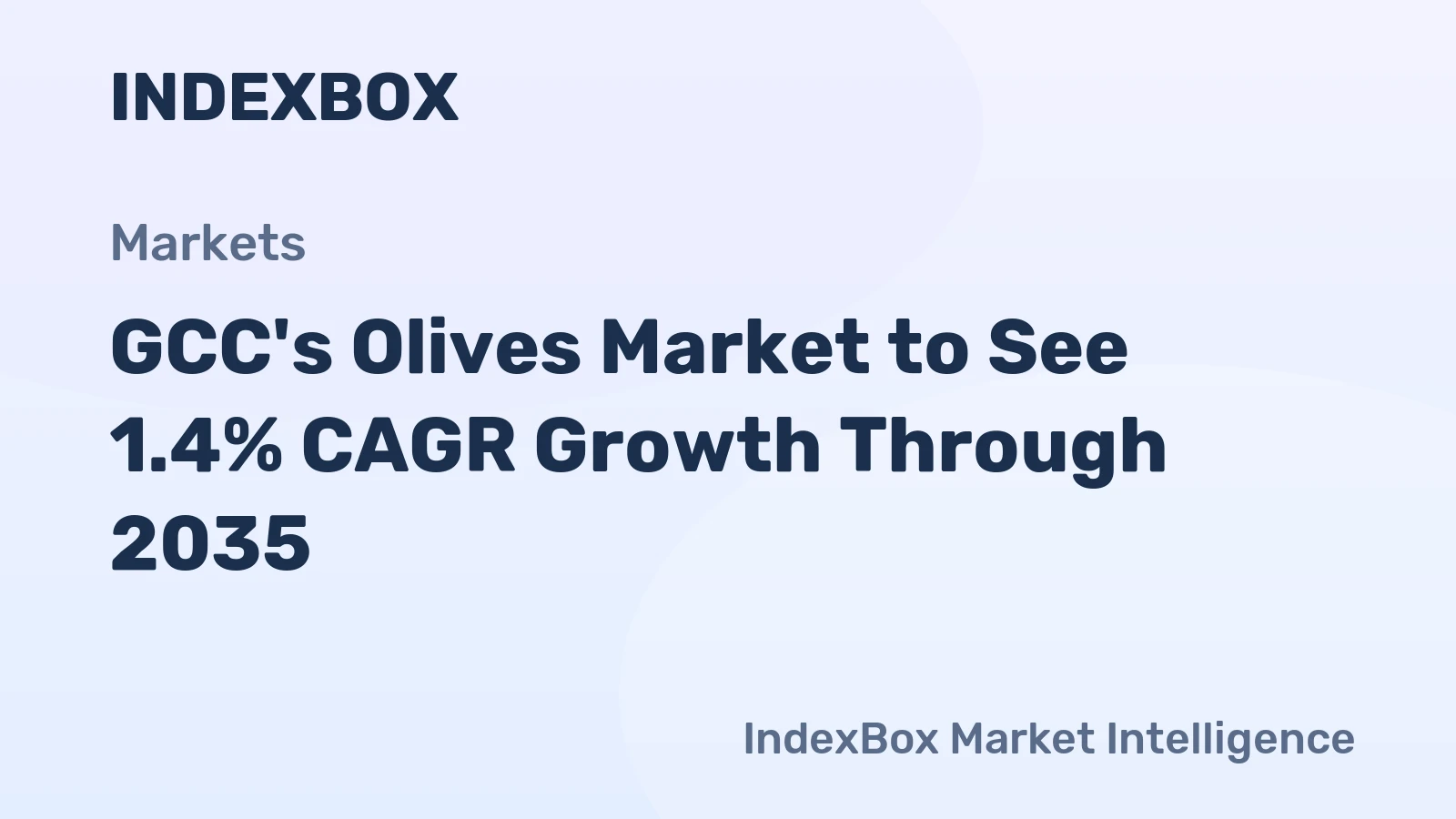 GCC's Olives Market to See 1.4% CAGR Growth Through 2035