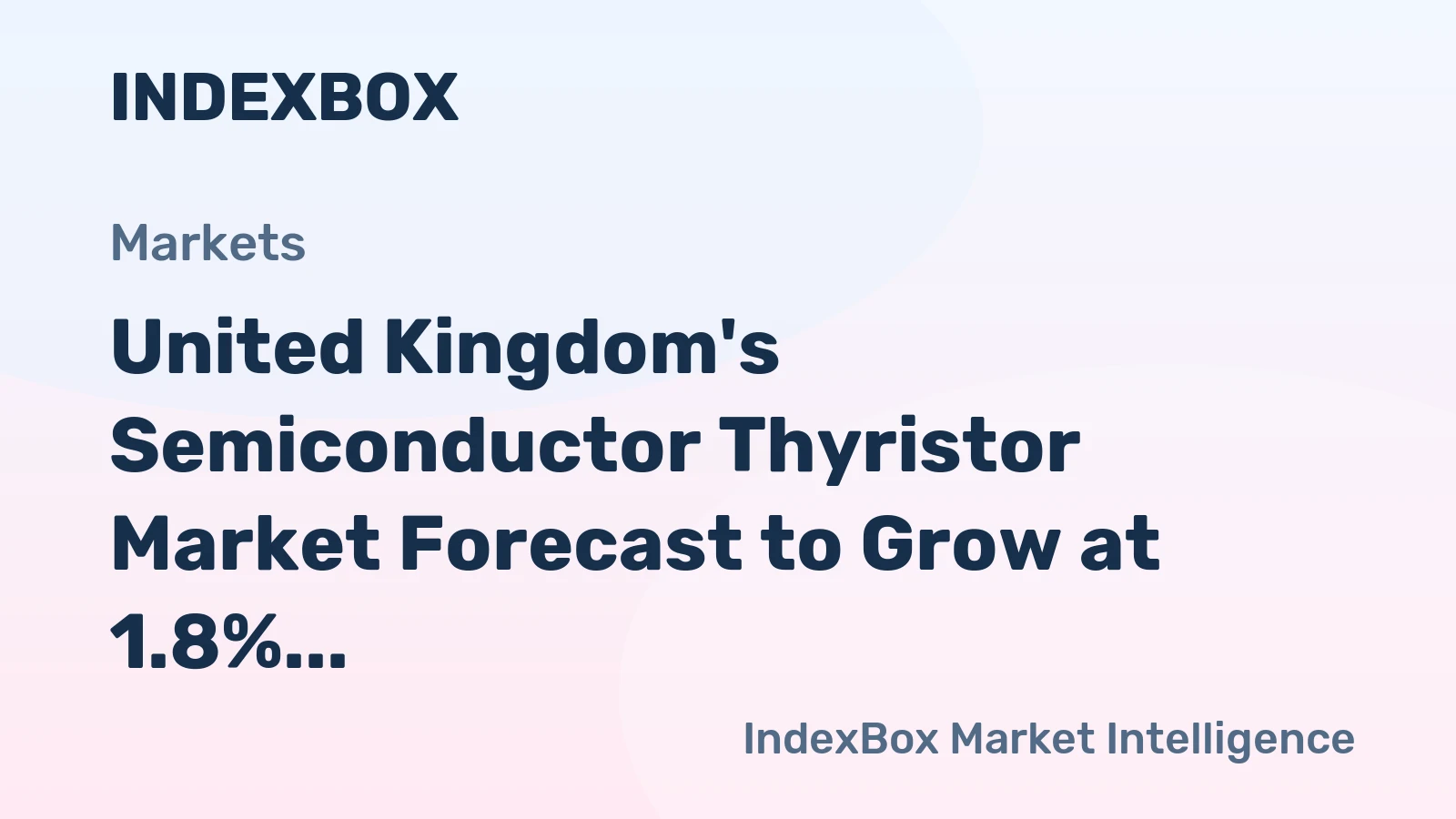 United Kingdom's Semiconductor Thyristor Market Forecast to Grow at 1.8% CAGR Through 2035