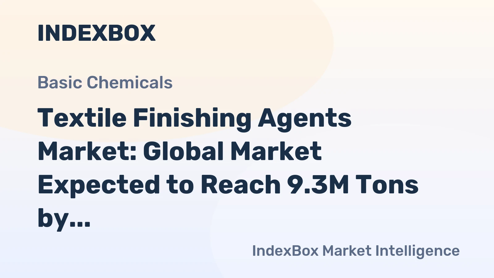 Textile Finishing Agents Market: Global Market Expected to Reach 9.3M Tons by 2035, Valued at $22.1B