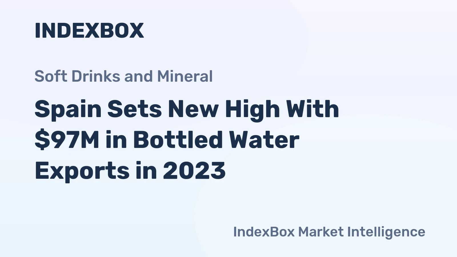 Spain Sets New High With $97M in Bottled Water Exports in 2023