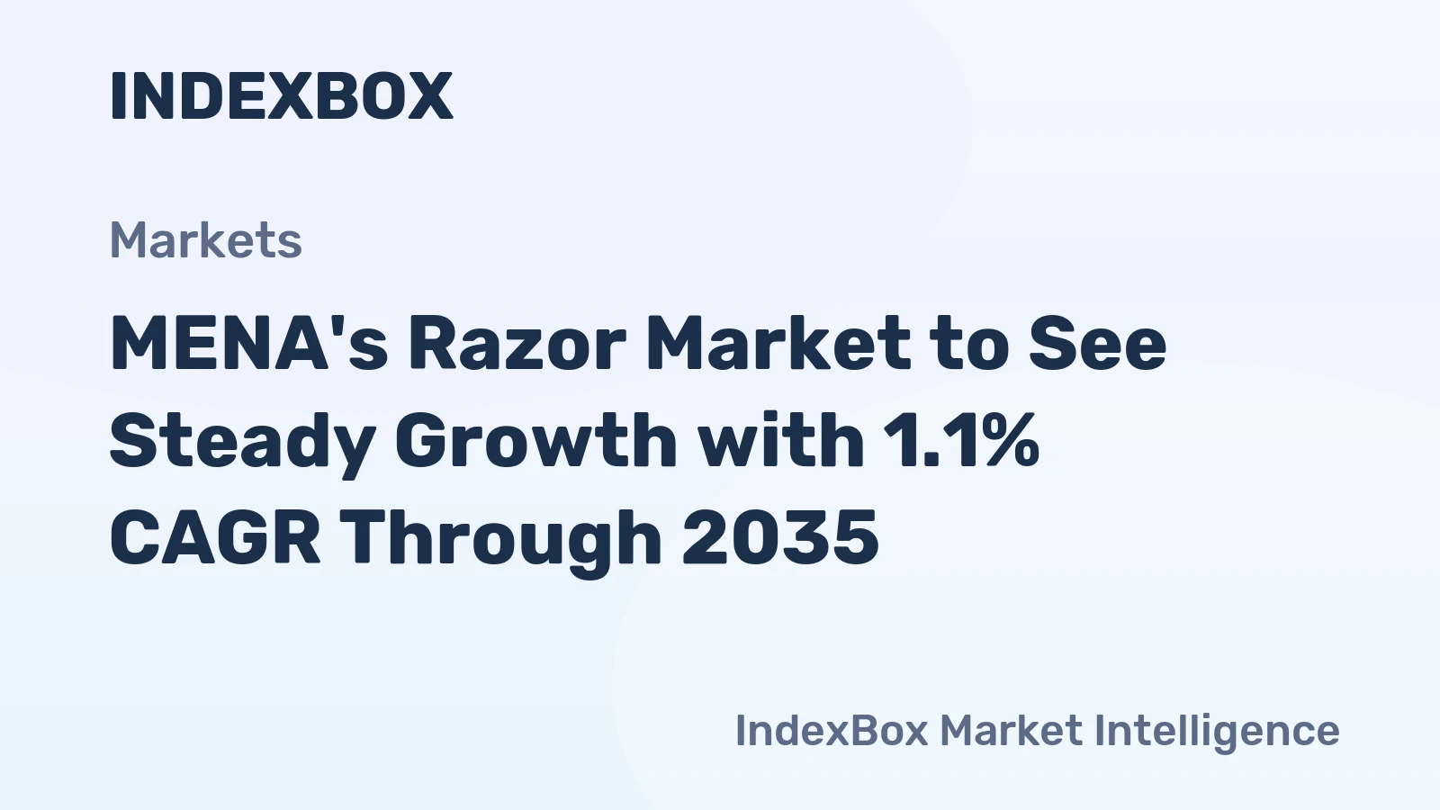 MENA's Razor Market to See Steady Growth with 1.1% CAGR Through 2035