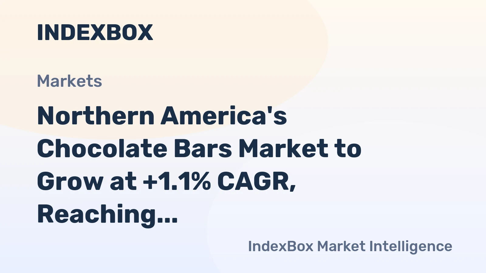 Northern America's Chocolate Bars Market to Grow at +1.1% CAGR, Reaching $4.7B by 2035