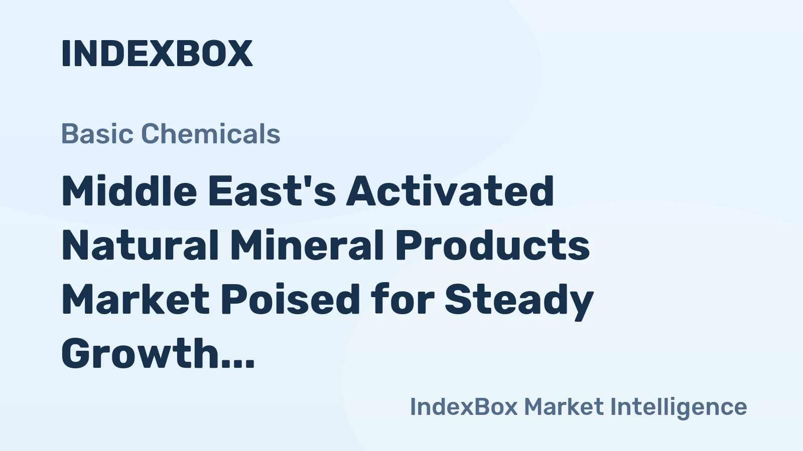 Middle East's Activated Natural Mineral Products Market Poised for Steady Growth With 1.2% CAGR Through 2035