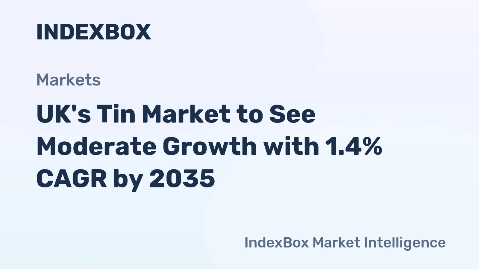 UK's Tin Market to See Moderate Growth with 1.4% CAGR by 2035