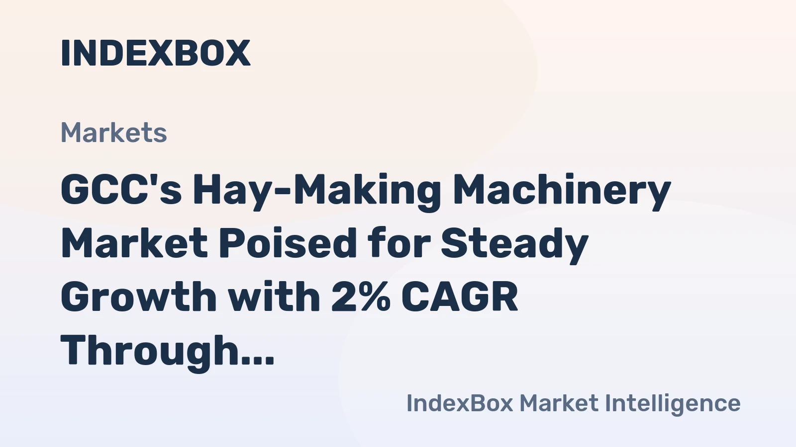 GCC's Hay-Making Machinery Market Poised for Steady Growth with 2% CAGR Through 2035