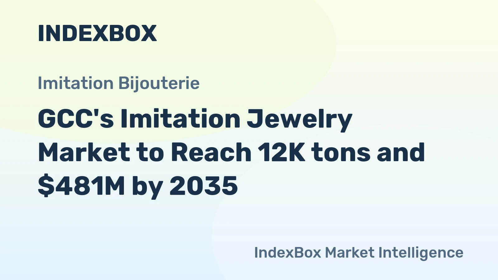 GCC's Imitation Jewelry Market to Reach 12K tons and $481M by 2035