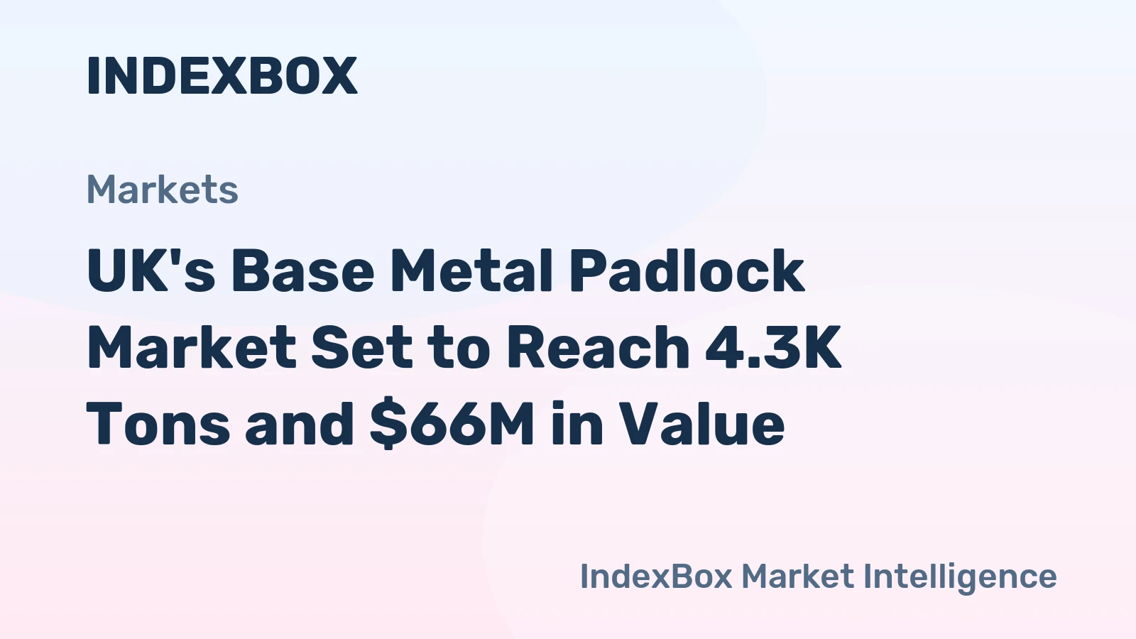 UK's Base Metal Padlock Market Set to Reach 4.3K Tons and $66M in Value