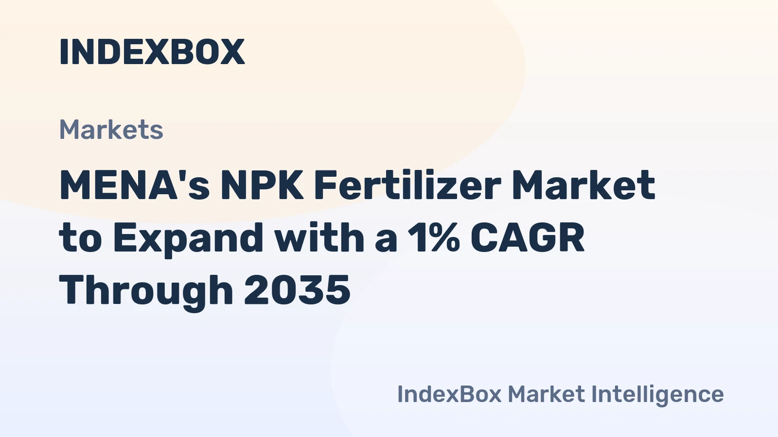 MENA's NPK Fertilizer Market to Expand with a 1% CAGR Through 2035