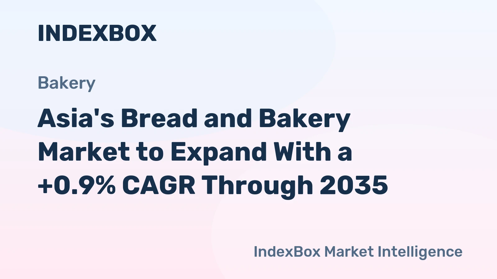 Asia's Bread and Bakery Market to Expand With a +0.9% CAGR Through 2035