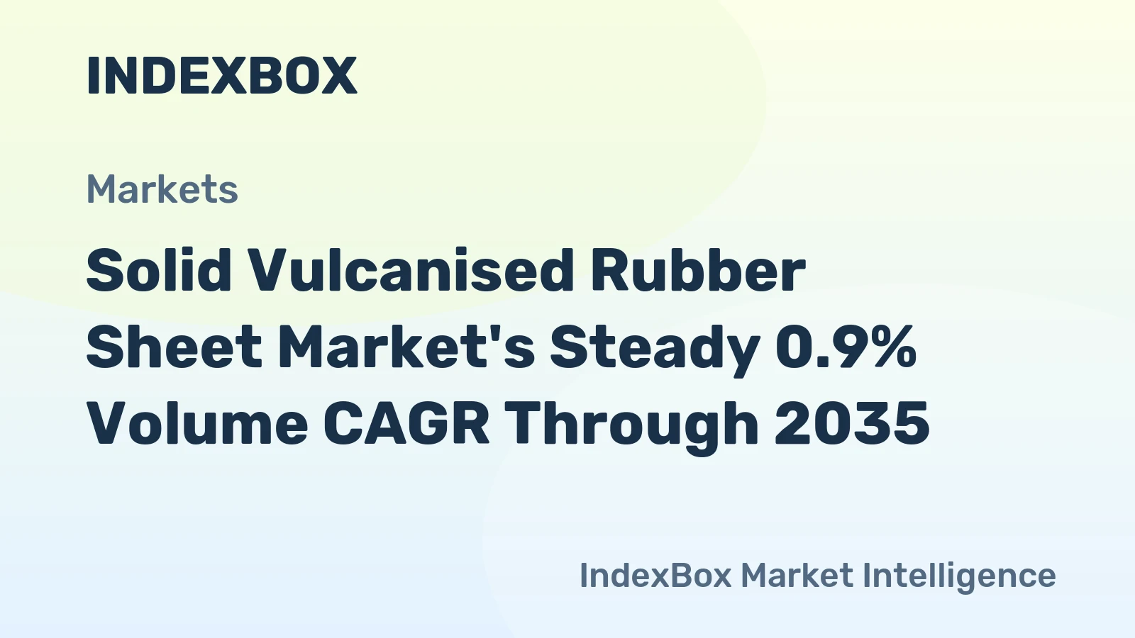Solid Vulcanised Rubber Sheet Market's Steady 0.9% Volume CAGR Through 2035