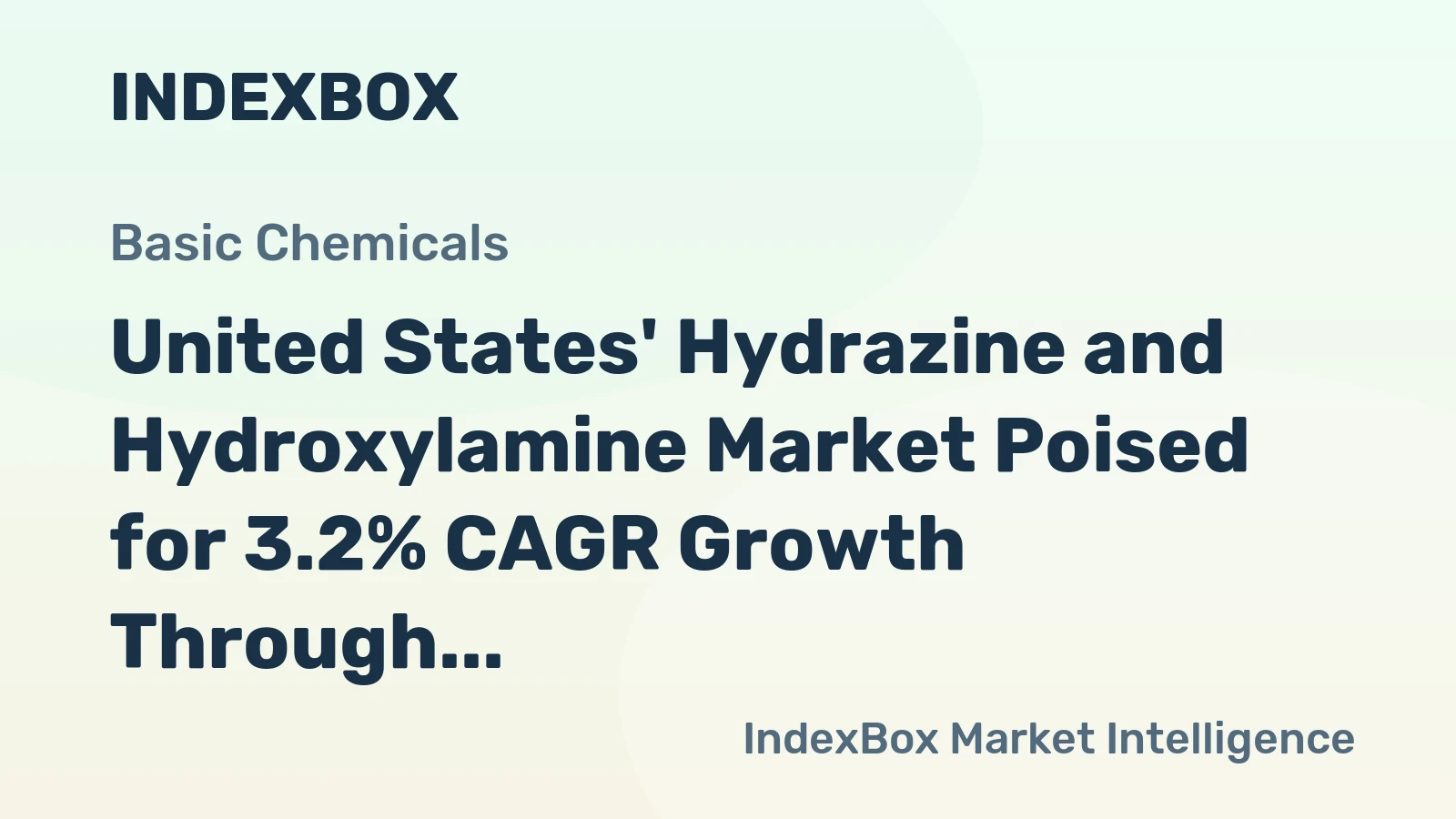 United States' Hydrazine and Hydroxylamine Market Poised for 3.2% CAGR Growth Through 2035