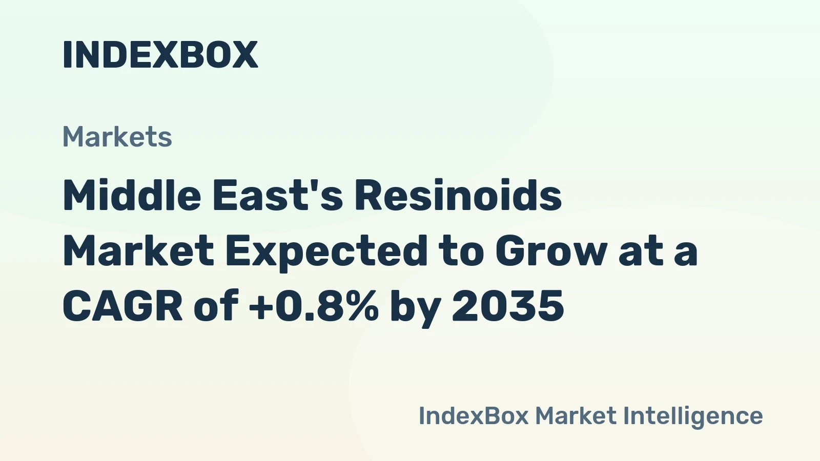 Middle East's Resinoids Market Expected to Grow at a CAGR of +0.8% by 2035