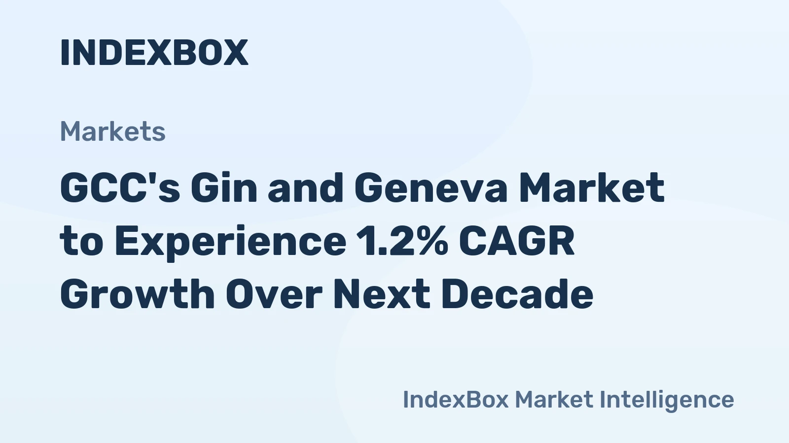 GCC's Gin and Geneva Market to Experience 1.2% CAGR Growth Over Next Decade