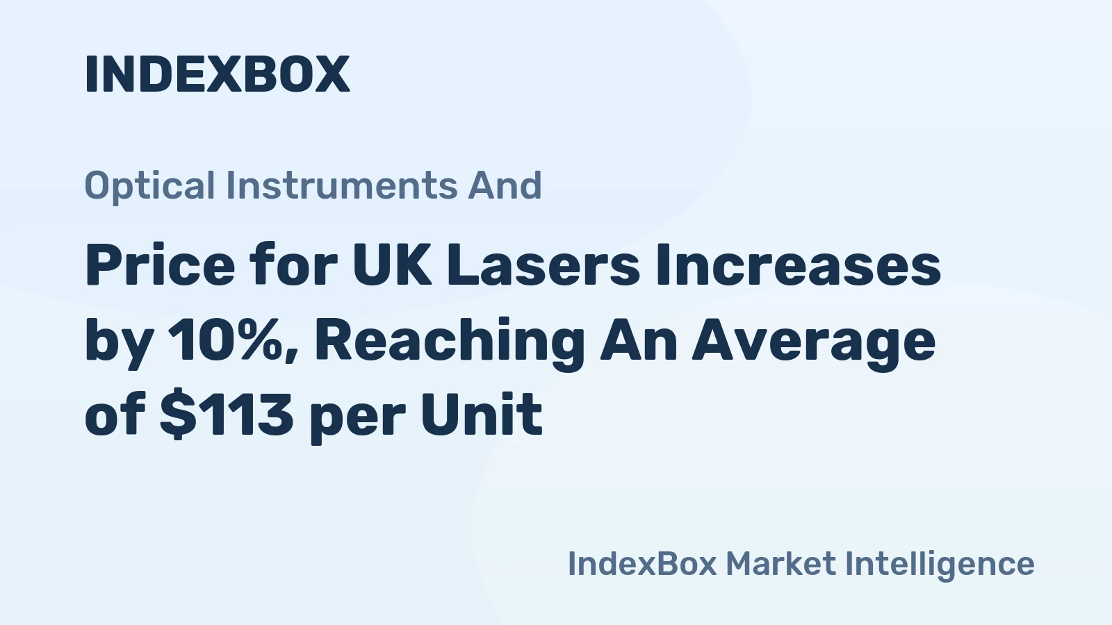 Price for UK Lasers Increases by 10%, Reaching An Average of $113 per Unit