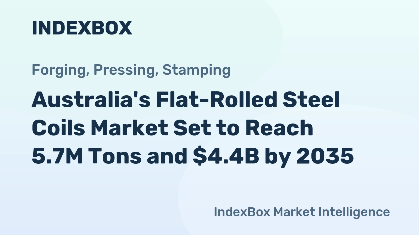 Australia's Flat-Rolled Steel Coils Market Set to Reach 5.7M Tons and $4.4B by 2035