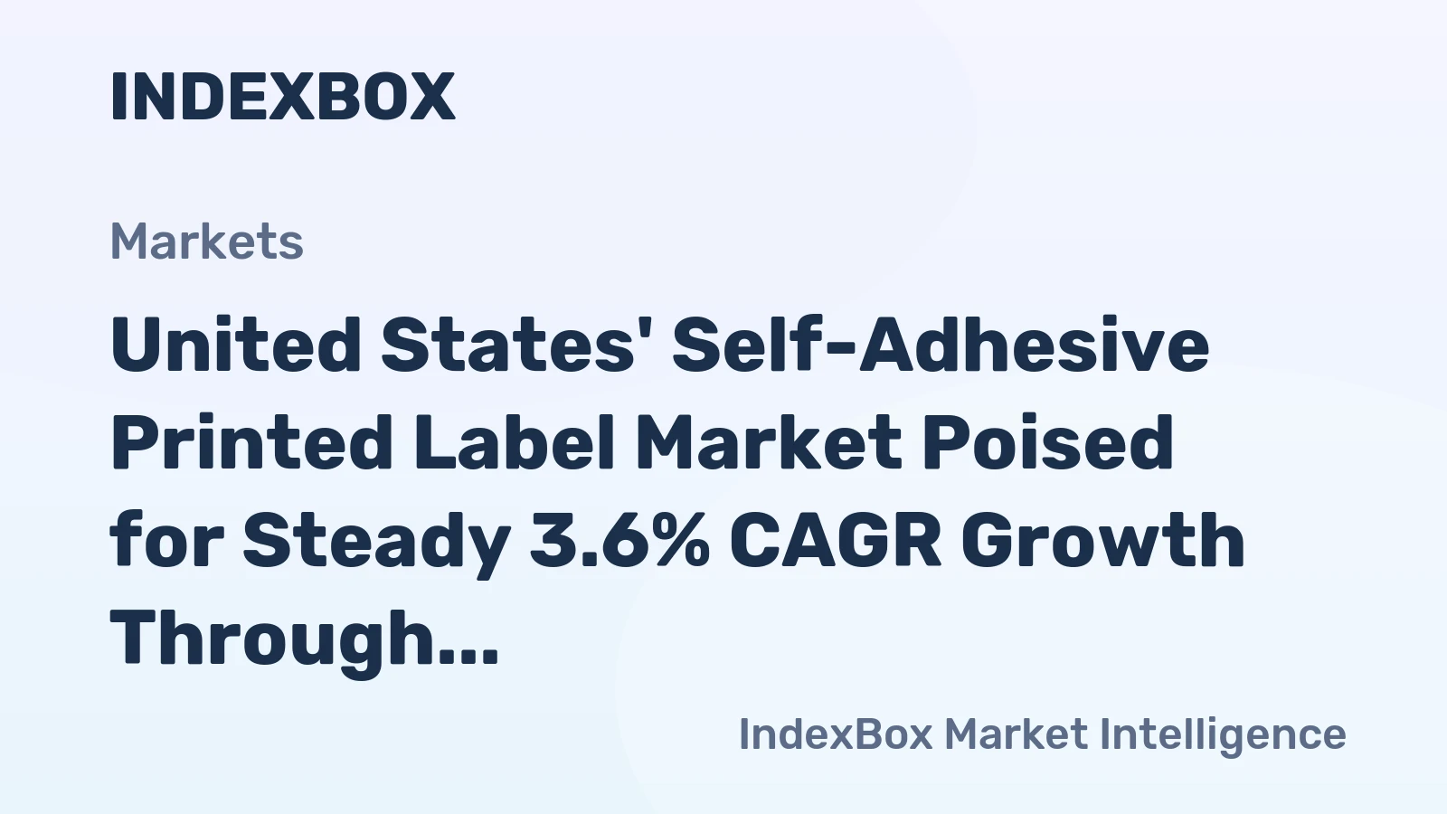 United States' Self-Adhesive Printed Label Market Poised for Steady 3.6% CAGR Growth Through 2035