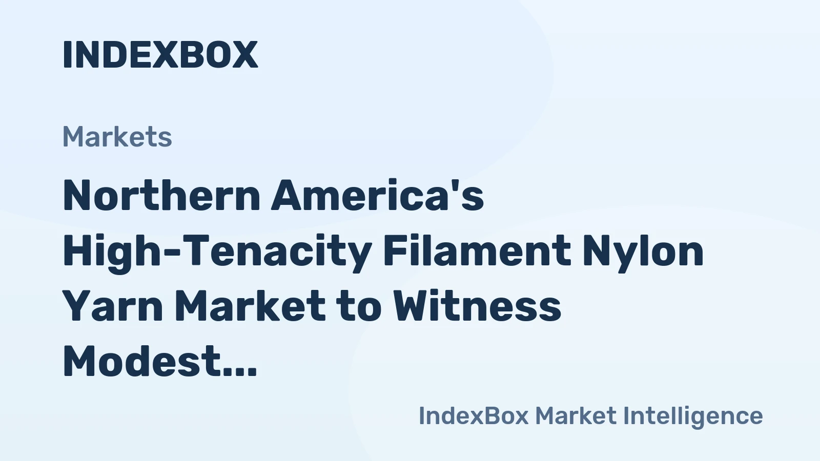 Northern America's High-Tenacity Filament Nylon Yarn Market to Witness Modest Growth with +0.5% CAGR