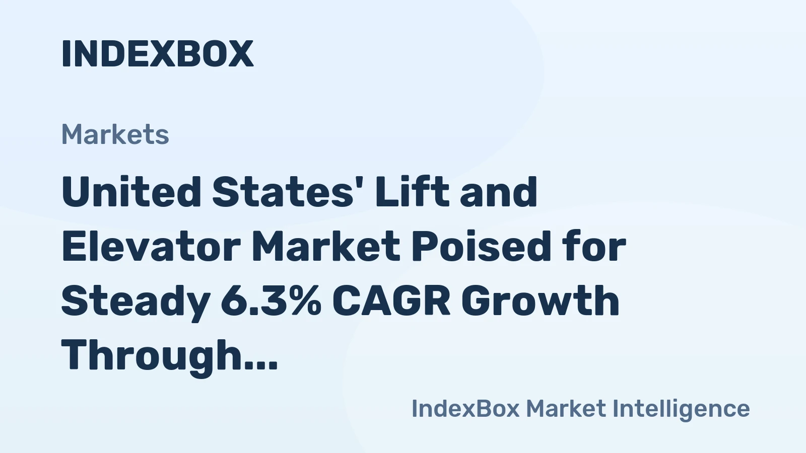 United States' Lift and Elevator Market Poised for Steady 6.3% CAGR Growth Through 2035