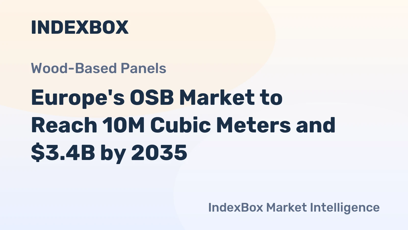 Europe's OSB Market to Reach 10M Cubic Meters and $3.4B by 2035