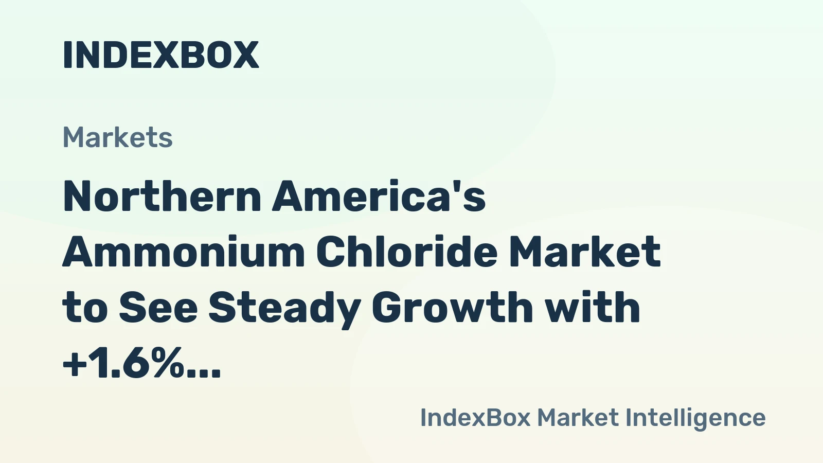 Northern America's Ammonium Chloride Market to See Steady Growth with +1.6% CAGR through 2035, Reaching $77M by the End of the Forecast Period