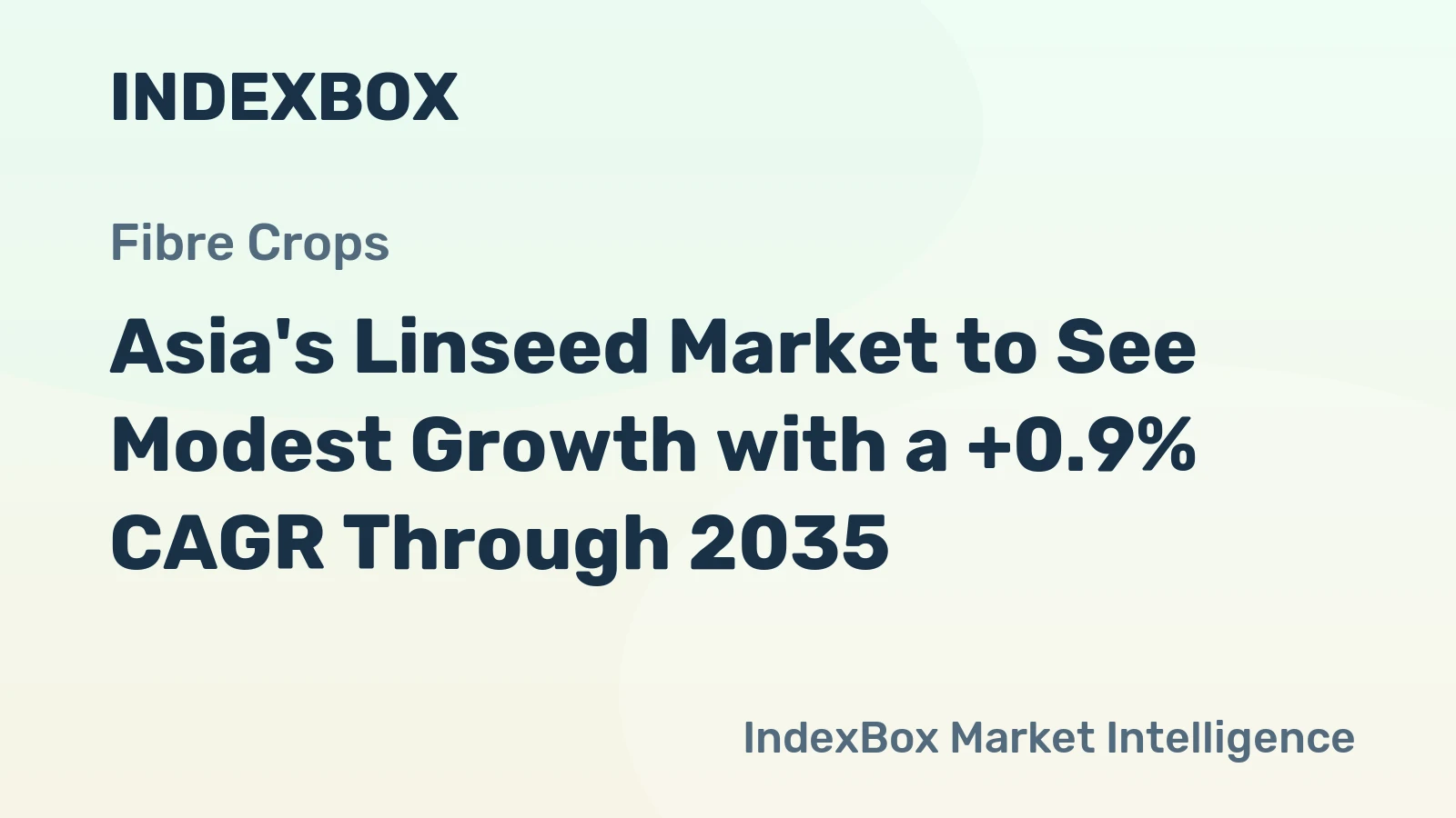 Asia's Linseed Market to See Modest Growth with a +0.9% CAGR Through 2035