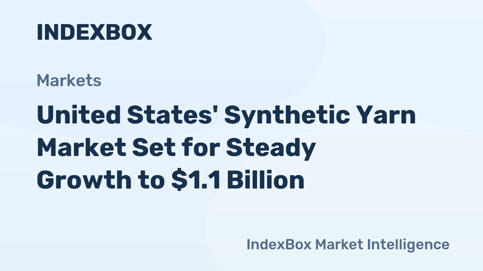 United States' Synthetic Yarn Market Set for Steady Growth to $1.1 Billion