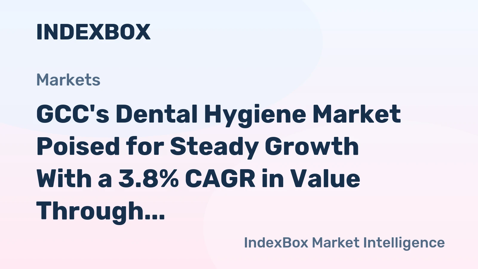 GCC's Dental Hygiene Market Poised for Steady Growth With a 3.8% CAGR in Value Through 2035