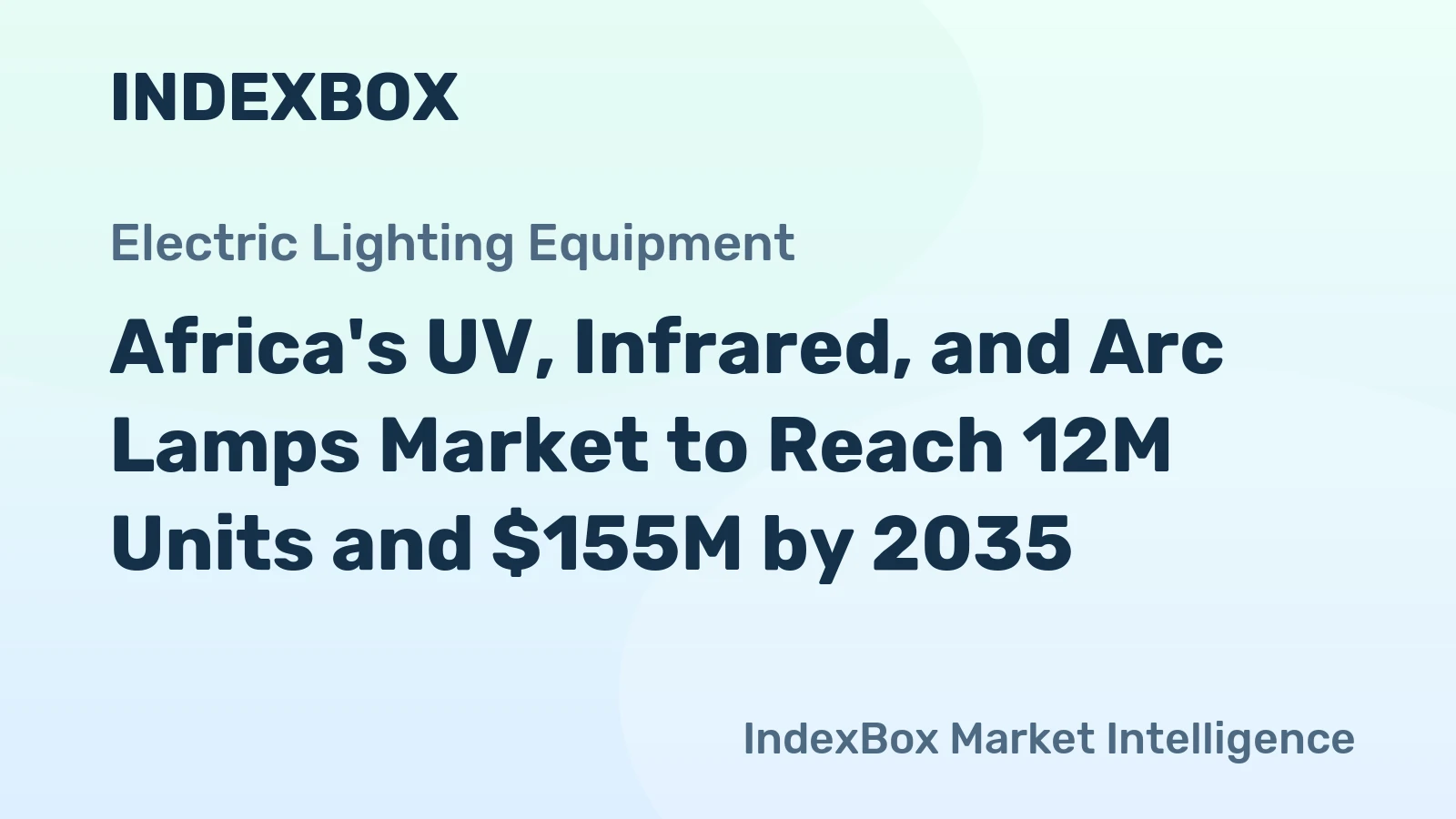 Africa's UV, Infrared, and Arc Lamps Market to Reach 12M Units and $155M by 2035