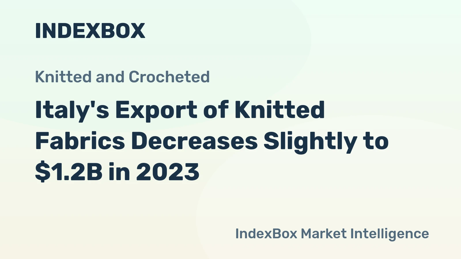 Italy's Export of Knitted Fabrics Decreases Slightly to $1.2B in 2023