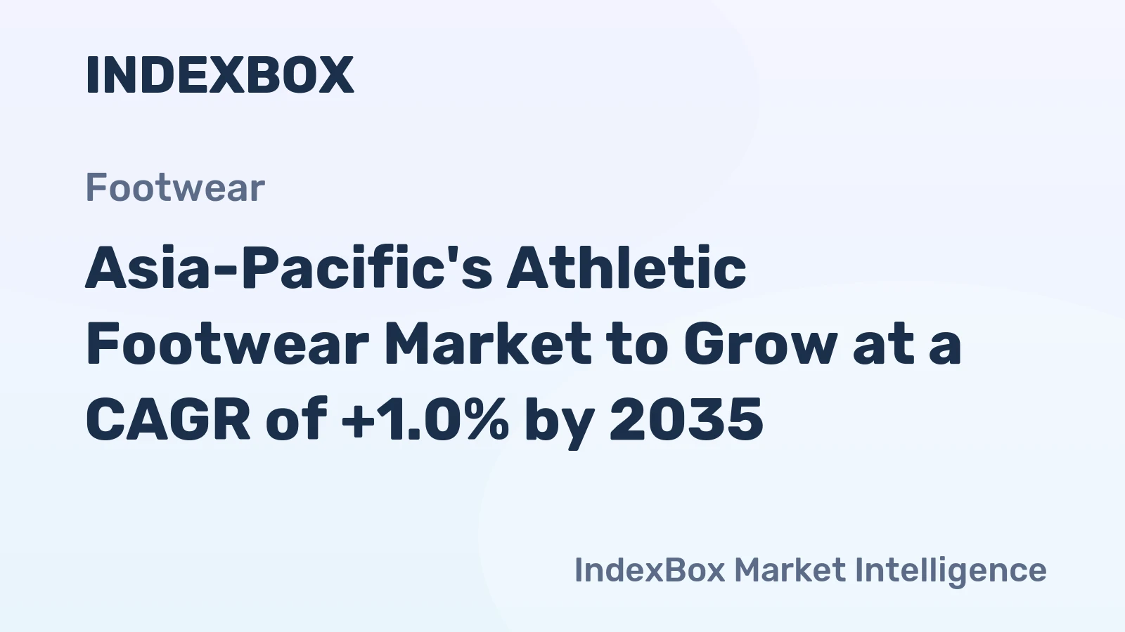 Asia-Pacific's Athletic Footwear Market to Grow at a CAGR of +1.0% by 2035