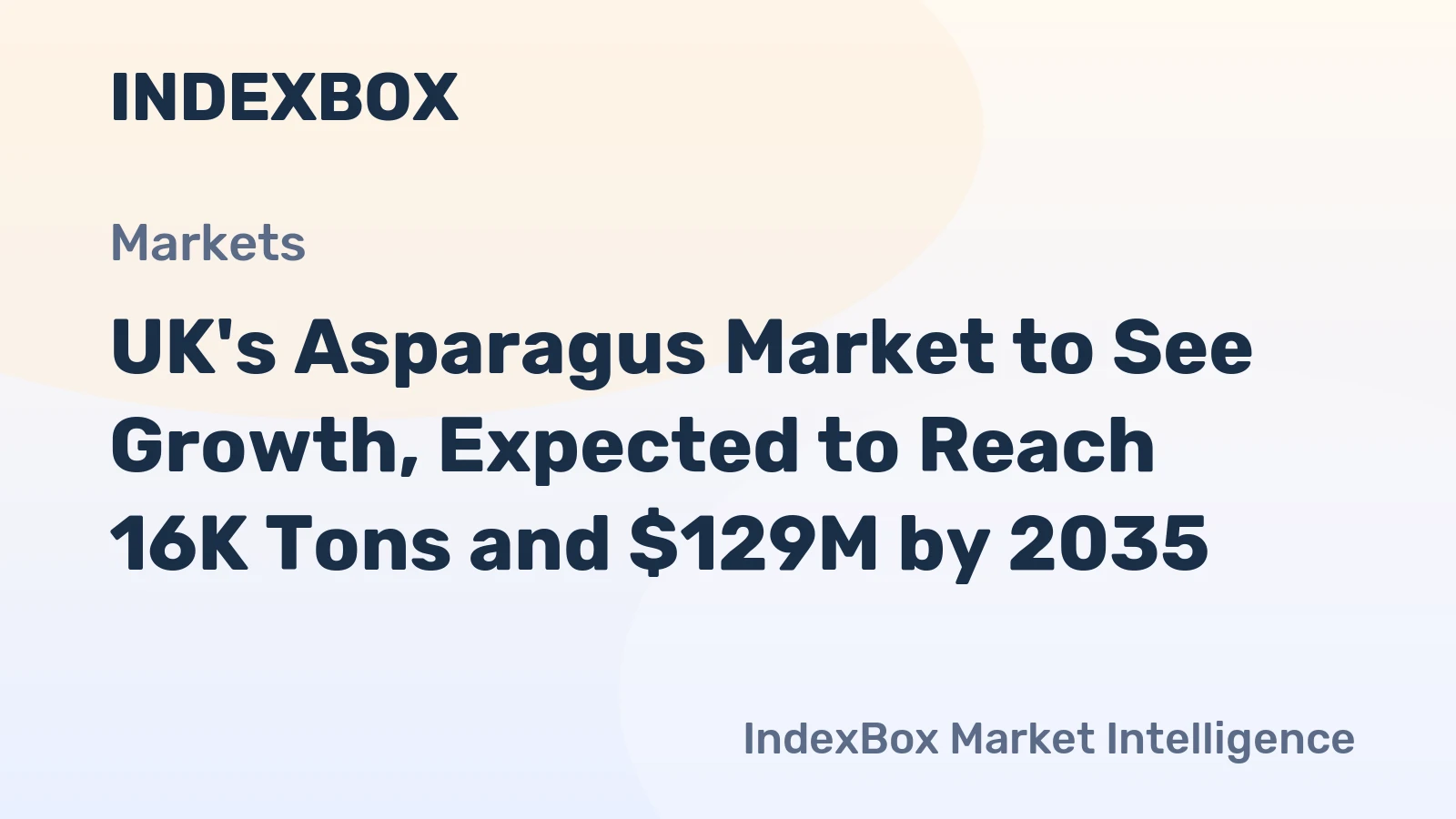 UK's Asparagus Market to See Growth, Expected to Reach 16K Tons and $129M by 2035