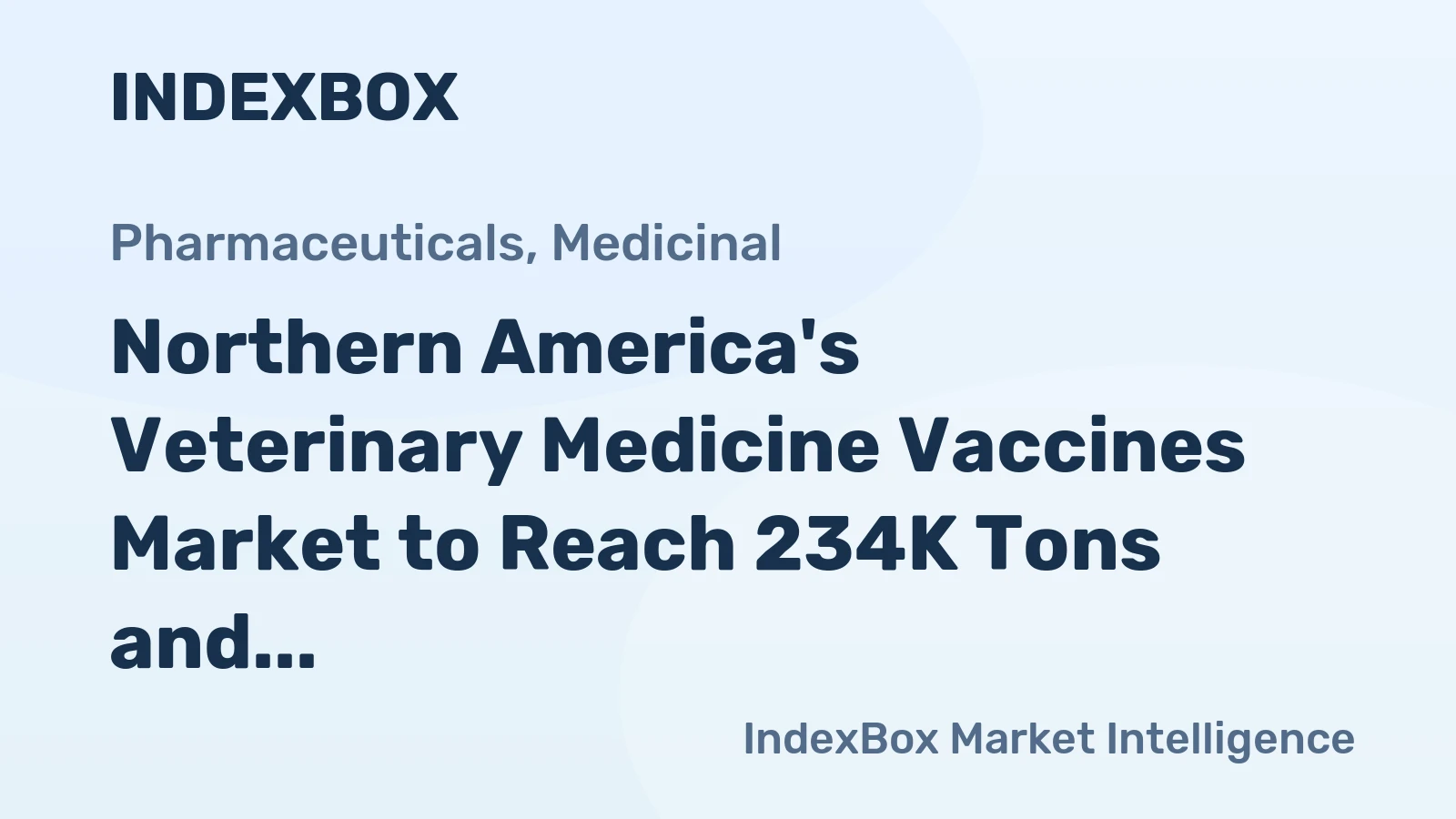 Northern America's Veterinary Medicine Vaccines Market to Reach 234K Tons and $26B by 2035, Anticipated CAGR +0.5% in Volume and +1.5% in Value