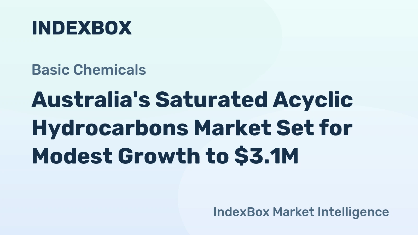 Australia's Saturated Acyclic Hydrocarbons Market Set for Modest Growth to $3.1M