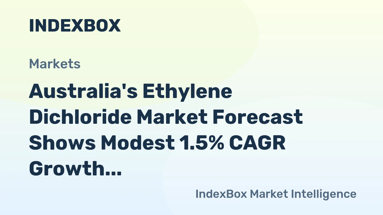 Australia's Ethylene Dichloride Market Forecast Shows Modest 1.5% CAGR Growth Through 2035