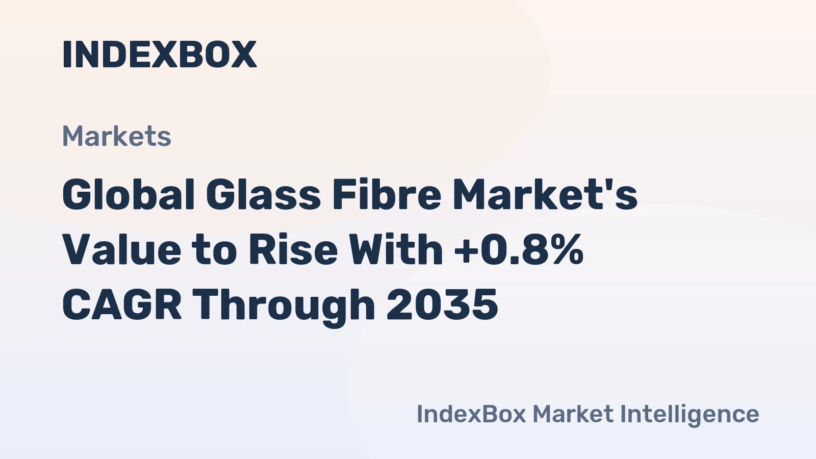 Global Glass Fibre Market's Value to Rise With +0.8% CAGR Through 2035