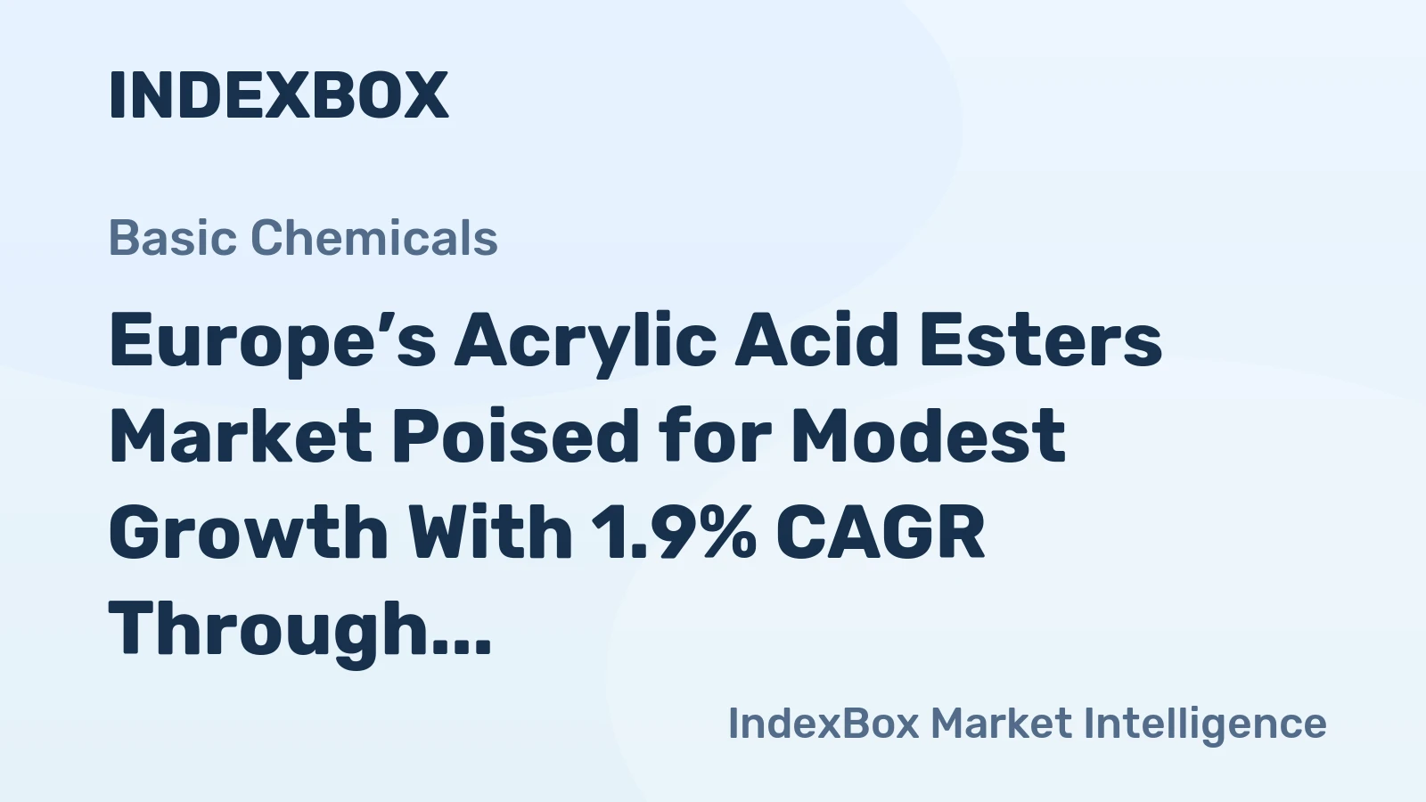 Europe’s Acrylic Acid Esters Market Poised for Modest Growth With 1.9% CAGR Through 2035